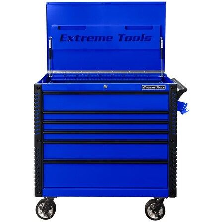 Extreme Tools Tool Cart, 6 Drawer, Blue, 41 in W EX4106TCBLBK | Zoro