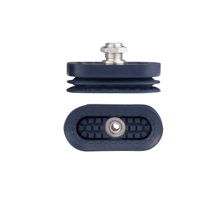 Fipa Bellows vacuum cup oval 65x30 mm, NBR blue, fitting M14x1.5-male ...