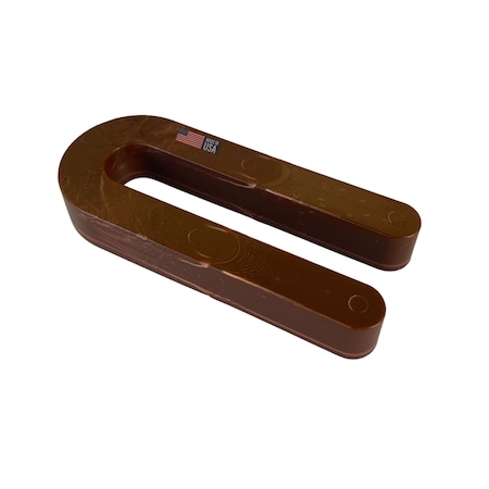 Glazelock 1/2" 3-1/2"L x 1-1/2"W 1/2" Slot, U-shaped Horseshoe Plastic ...