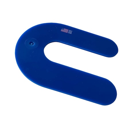 Glazelock 1/16" 3"L x 2 5/16"W 3/4" Slot, U-shaped Horseshoe Plastic ...