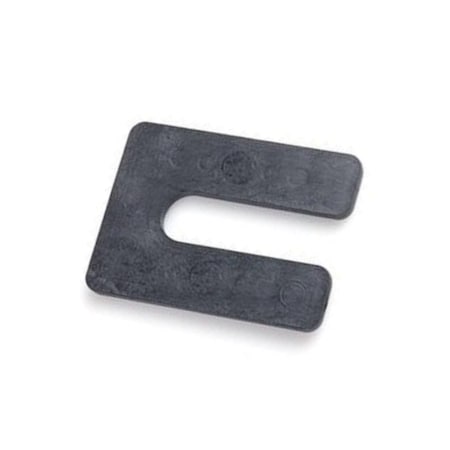 Glazelock 1/4" 4"L x 3"W 7/8" Slot, Square Horseshoe Plastic Flat Shims ...