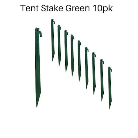 Tent Stake Garden Yard Stake, 11.5 Tent Pegs Green, 10PK DPTS6435 | Zoro