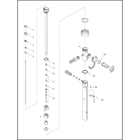 Flux Rebuild Kit for F426 S 41/38 39" Pump 24-ZORO0284 | Zoro