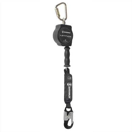 Safewaze Latitude HD 10' Single Cable SRL: Carabiner, Alu Snap Hook ...