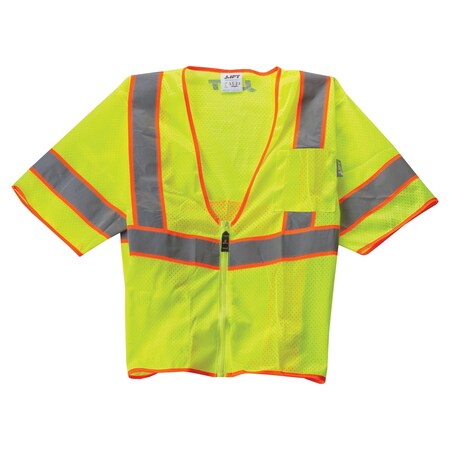Lift Safety Hi-Vis Safety Vest w/Sleeves 3XL Class 3 , Zipper AV3-14L3L ...