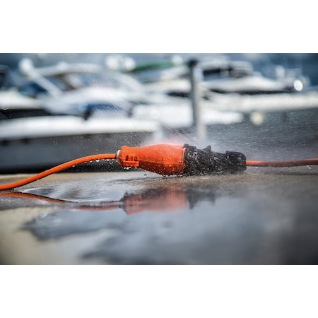 Easylife Tech Extension Cord, 14 AWG, Indoor/Outdoor, 5-15R, Orange ...