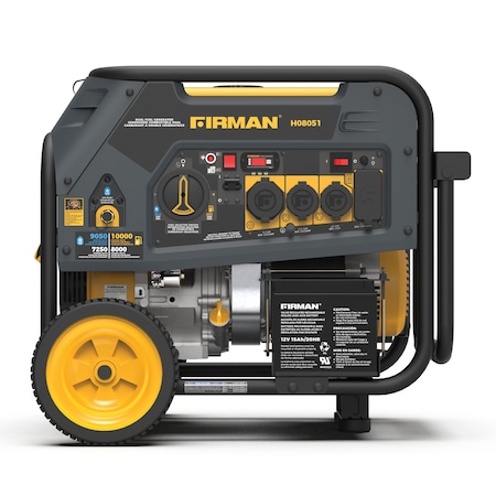 FIRMAN 10,000 W Portable Generator, Gasoline/Liquid Propane, Electric ...