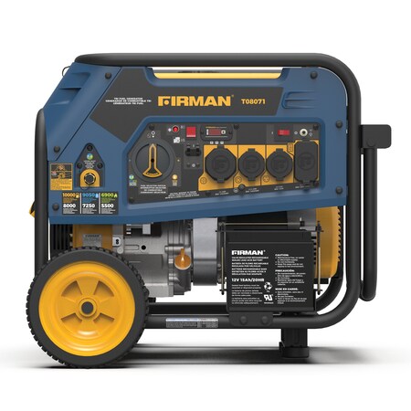 FIRMAN 10,000 W Portable Generator, Gasoline, Liquid Propane, Natural ...