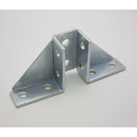 Flex-Strut Gusset Wing Connection, 10-Hole, 2-Way FS-5528 E/G | Zoro