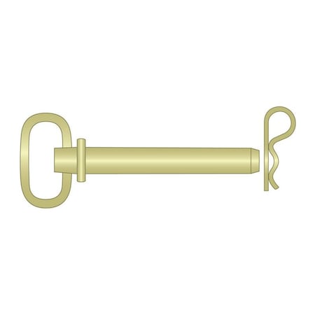 Heritage Industrial Hitch Pin, 3 in Dia, 4-1/4 in Usable L, Carbon ...
