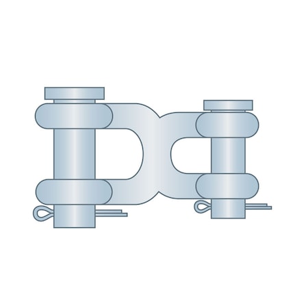 Aztec Lifting Hardware Double Clevis Link Step-Up 1/4 - 5/16 ZP LDC014 ...