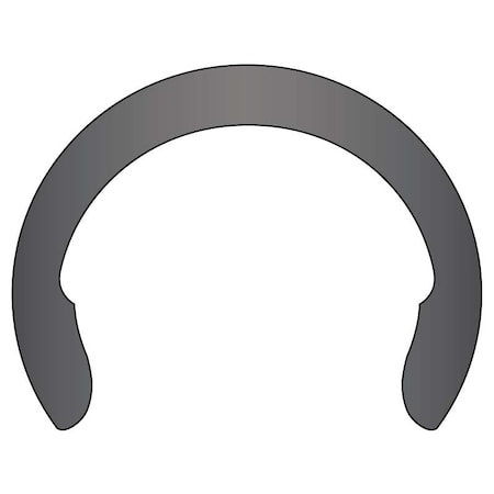 Rotor Clip External Retaining Ring, Steel Black Phosphate Finish, 10 mm ...