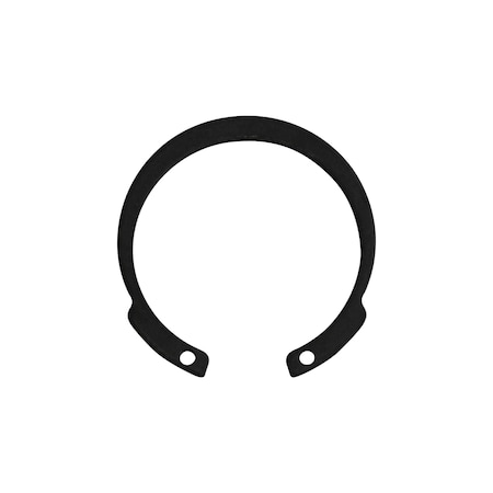 Rotor Clip Internal Retaining Ring, Steel, Black Phosphate Finish, 1. ...