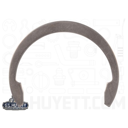 Rotor Clip External Retaining Ring, Stainless Steel Plain Finish, 2 in ...