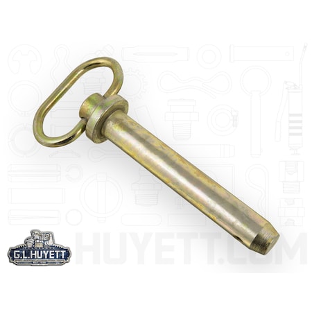 Huyett Hitch Pin, 3/4 in Dia, 4-1/4 in Usable Lg, Carbon Steel ...