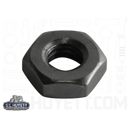 Huyett Hex Nut, 1/4"-28, Carbon Steel, Plain HXN-025028 | Zoro