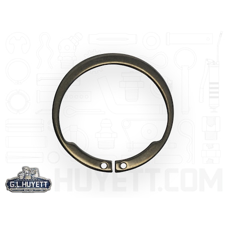 Rotor Clip External-E Retaining Ring, Stainless Steel Plain Finish, 1. ...