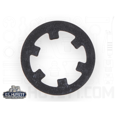 Rotor Clip External Push-On Retaining Ring, Steel Black Phosphate ...