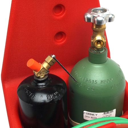 Forney Tote-A-Torch Kit with Oxygen and Acetylene Tanks for Cutting ...