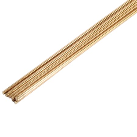 Forney Gas Brazing Rod, Low Fuming Bare Brass, 1/8 in x 18 in, 10 Rods ...