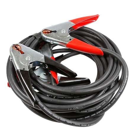Forney Heavy Duty Battery Jumper Cables, 2 Gauge Copper Cable x 12ft ...