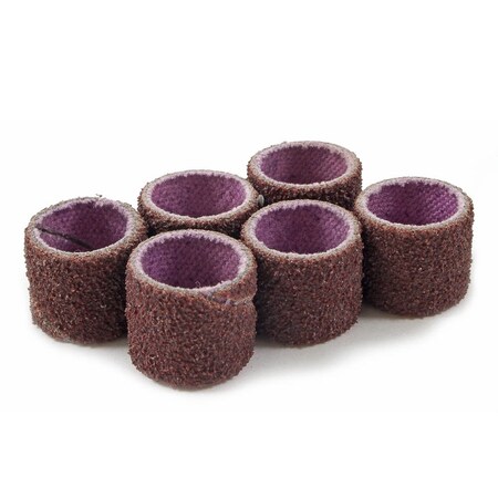 Forney Sanding Sleeves, Medium Grit, 1/2 in x 1/2 in 6-Piece 60219 | Zoro