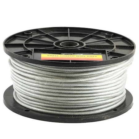 Forney Vinyl Coated Wire Rope 3/32 in - 3/16 in x 250ft 70451 | Zoro