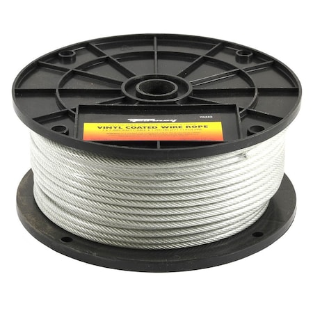 Forney Vinyl Coated Wire Rope 1/8 in - 3/16 in x 250ft 70452 | Zoro