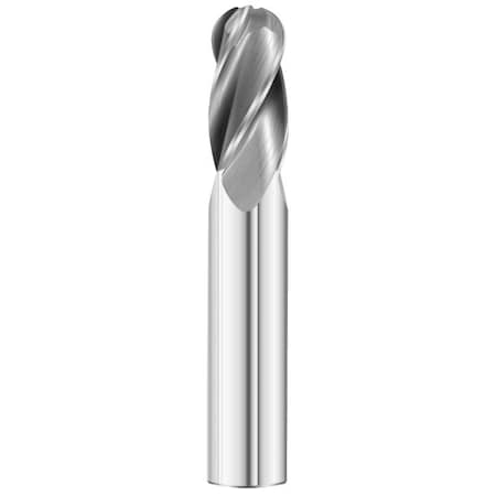 Fullerton Tool 4-Flute - 30° Helix - 3200 GP End Mills, RH Spiral, Ball ...