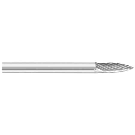 Fullerton Tool Carbide Burr Rotary Files Burrs, RH Spiral, 1/8 59124 | Zoro