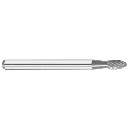 Fullerton Tool Carbide Burr Rotary Files Burrs, RH Spiral, 1/8 59012 | Zoro