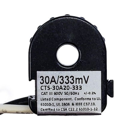 Functional Devices Enclosed Solid-Core Current Transformer, 30Amp ...
