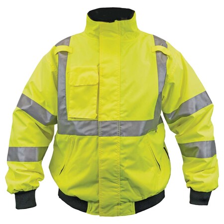 Game Workwear Hi-Vis Bomber Jacket, 100% Heavyweight Polyester Oxford ...