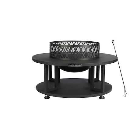 Black & Decker 38 Steel Round Fire Pit BD17212 | Zoro