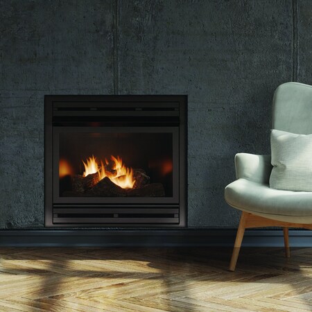 Pleasant Hearth Zero Clearance Firebox with LP Gas Log Insert, 32 ...