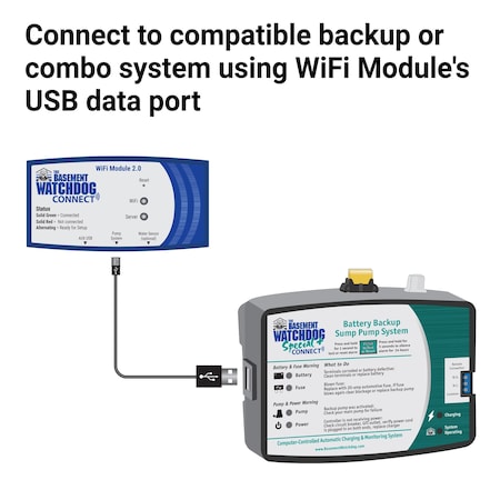 Basement Watchdog Wi-Fi Module 2.0 for Battery Backup Sump Pump Systems ...