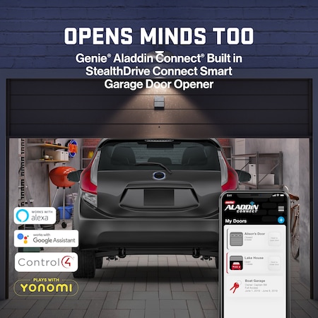 The Genie Co Genie SilentMax Connect Smart Garage Door Opener, 3/4 HPc ...