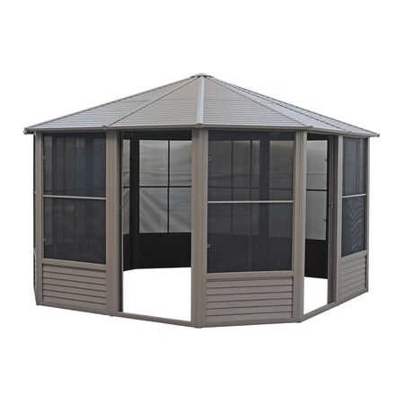 Gazebo Penguin Florence Solarium 12x12 Metal Roof 41212MR-12 | Zoro