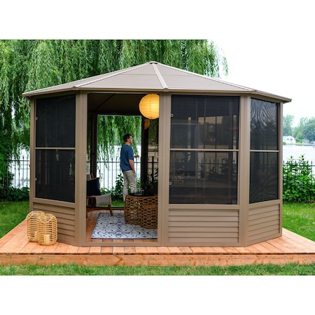 Gazebo Penguin Florence Solarium 12x12 Metal Roof 41212MR-12 | Zoro