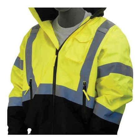 Majestic Majestic High Visibility Waterproof Jacket with Quilted Liner ...