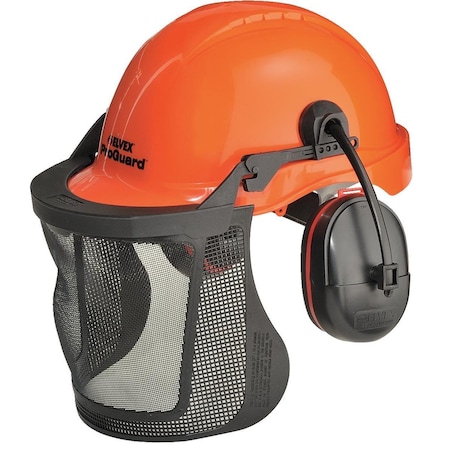 Delta Plus ELVEX ProGuard Ventilated Helmet with Steel Mesh Visor CU-25 ...