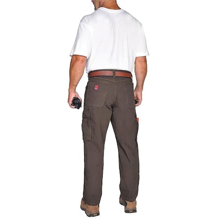 Wrangler Riggs Workwear Ripstop Ranger Cargo Pants, Dark Brown, 46 x 30 ...
