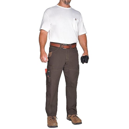 Wrangler Riggs Workwear Ripstop Ranger Cargo Pants, Dark Brown, 46 x 30 ...