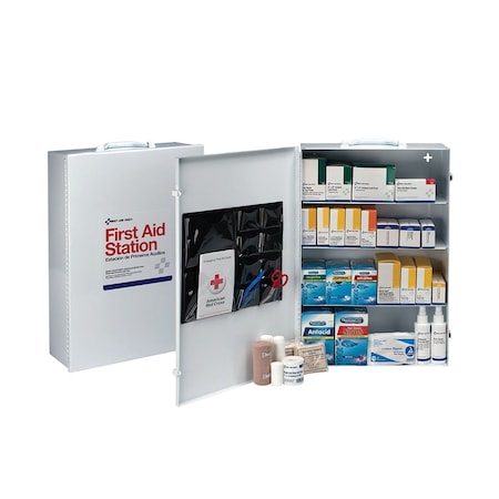 First Aid Only 150 Person Osha 4-Shelf Metal First Aid Cabinet 6175 | Zoro