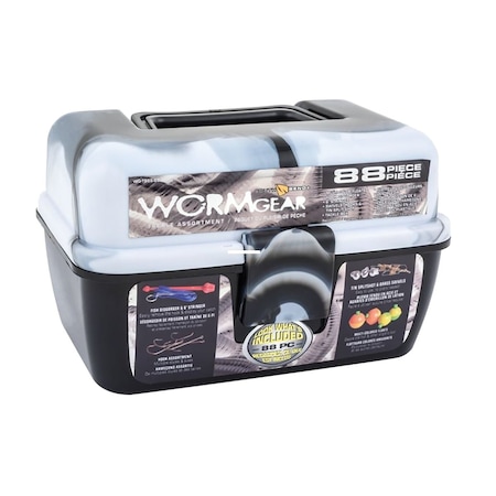 Worm Gear 88-Piece Loaded Tackle Box WG-TB88-BW | Zoro