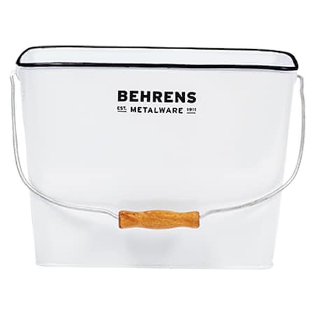 Behrens 3.25 Gallon Galvanized Steel Bucket, Rectangular W19RBW | Zoro