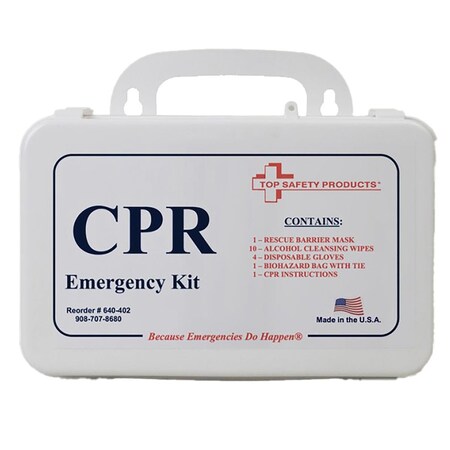 Top Safety CPR Kit with Pocket Mask in plastic bag 640-402 | Zoro