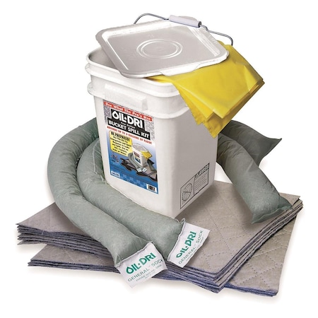 Oil-Dri Hazardous Liquid Spill Kit, 5 Gallon Absorbent Capacity ...
