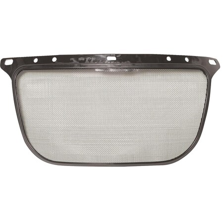 North Honeywell 7" X 15 1/2" Black Metal Mesh Faceshield FS01-H5 | Zoro
