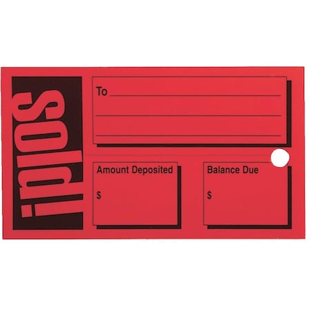 Orora Visual Tx Vinyl, 1.5 H x 2.2 W, 0.65 Dia., Red, 100 PK 3017 | Zoro